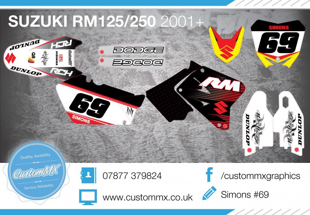 RCH Inspired – Suzuki RM/RMZ Graphics Kit – Custom MX – The Home Of ...