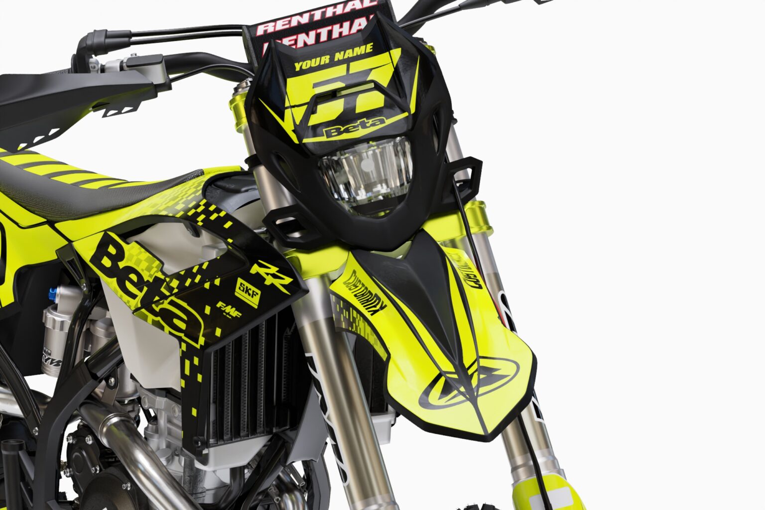 Pixelation Flipped (Fluorescent Yellow) :- BETA X-Trainer / RR Graphics ...