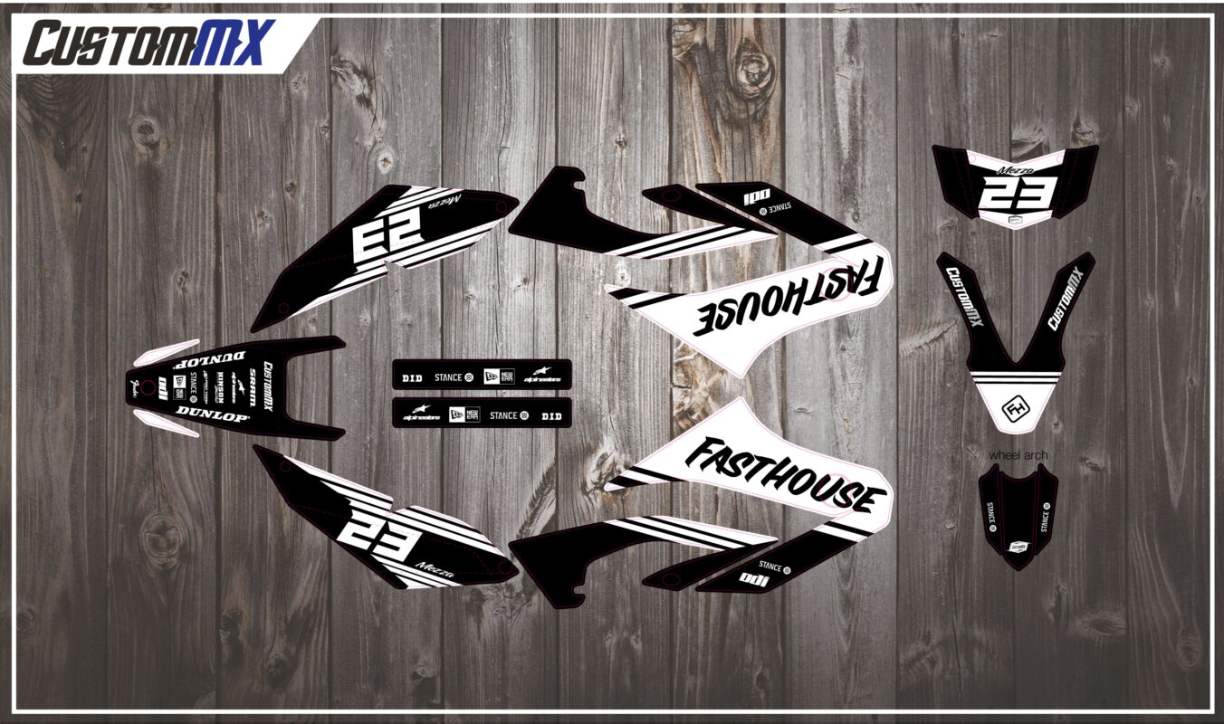 Split Series – Yamaha WR125X / WR125R Graphics kit – Custom MX – The ...