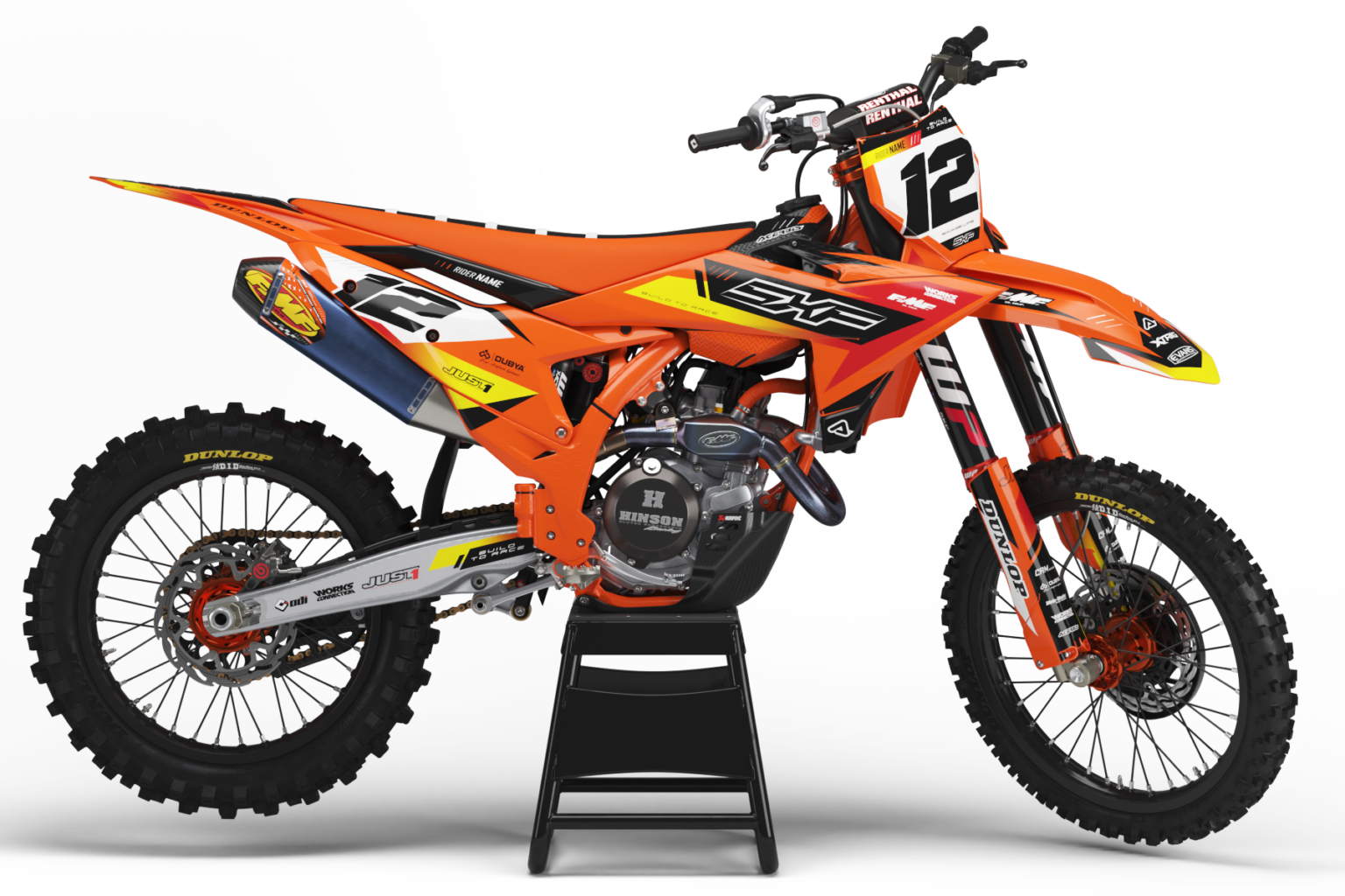 Tirana SERIES – KTM SX/SXF/EXC/EXC-F Graphics Kit – Custom MX – The Home Of Semi-Custom Graphics